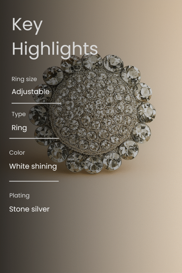 Classic Glam Sparkle Ring - Vintique